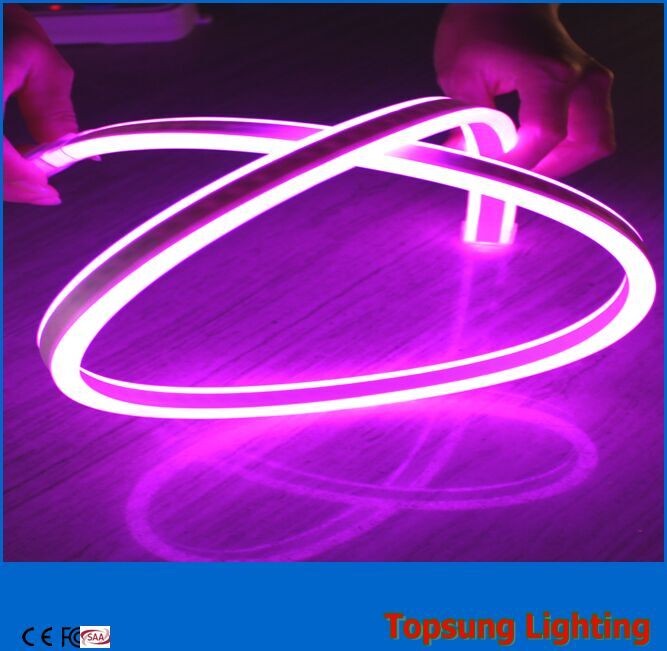purple bendable 12v red double side neon led flex light for outdoor