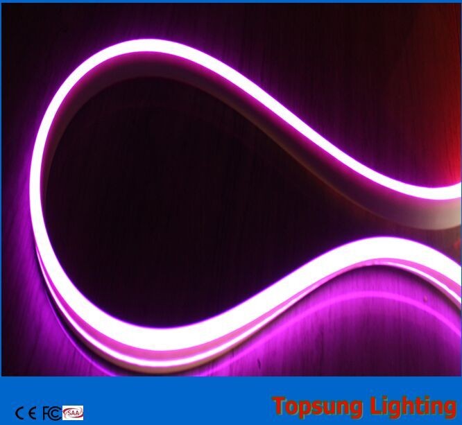 decorative bi-side led neon flex lights purple color 24v for building