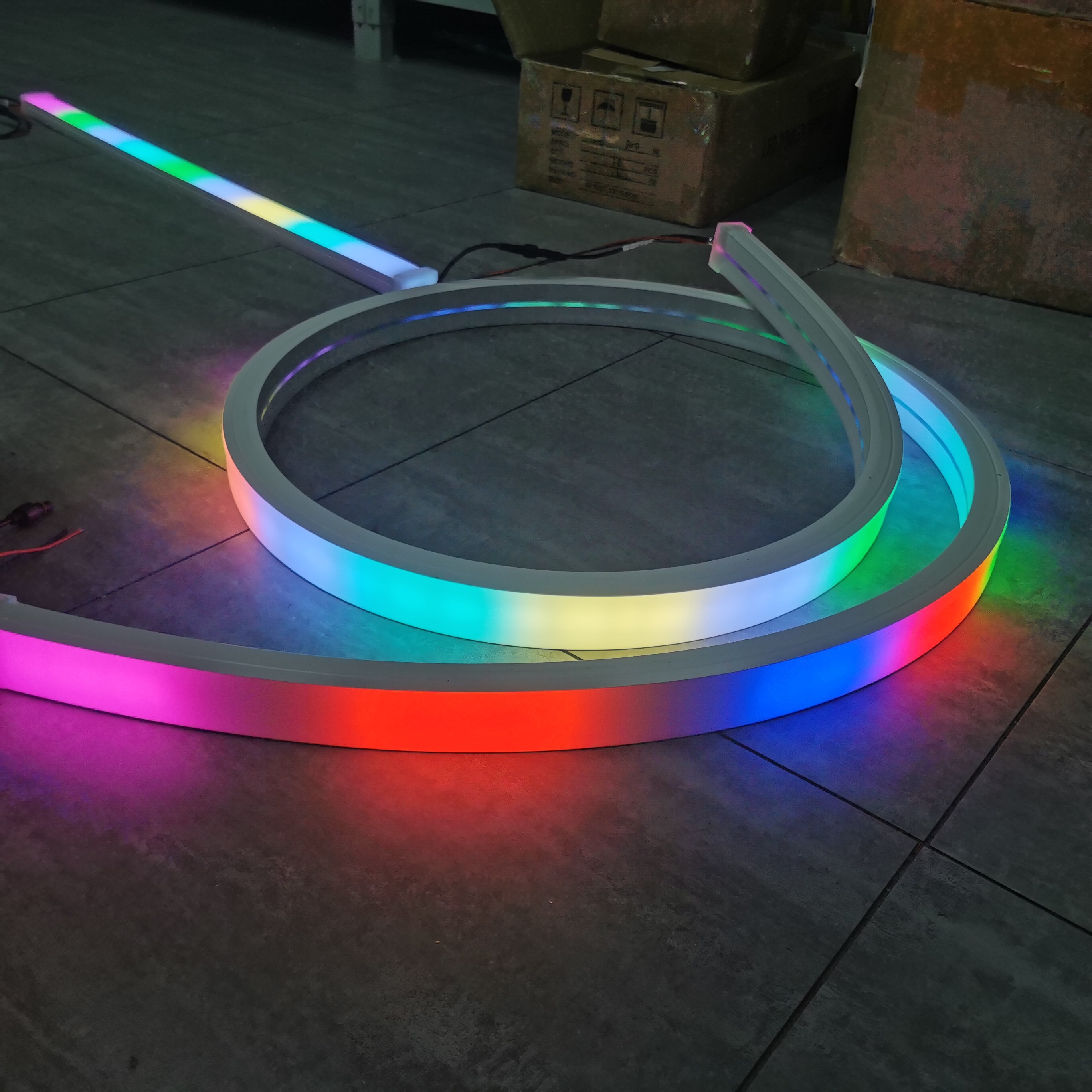 40mm programable rgbw neon flexibleible led 24v rgb luz led tipo neon ...