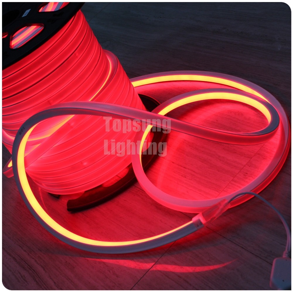 High quality 16*16m 230v square RED led neon flex light for outdoor