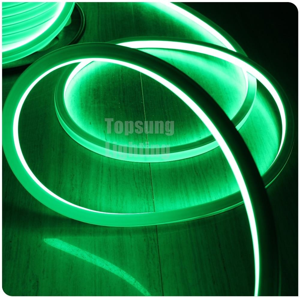 Amazing bright green flat 12v 16*16m flexible LED neon light for decoration