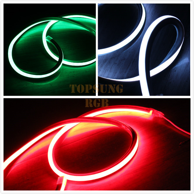 square LED Strip RGB Neon Flex Rope Light Waterproof 220V Flexible ...