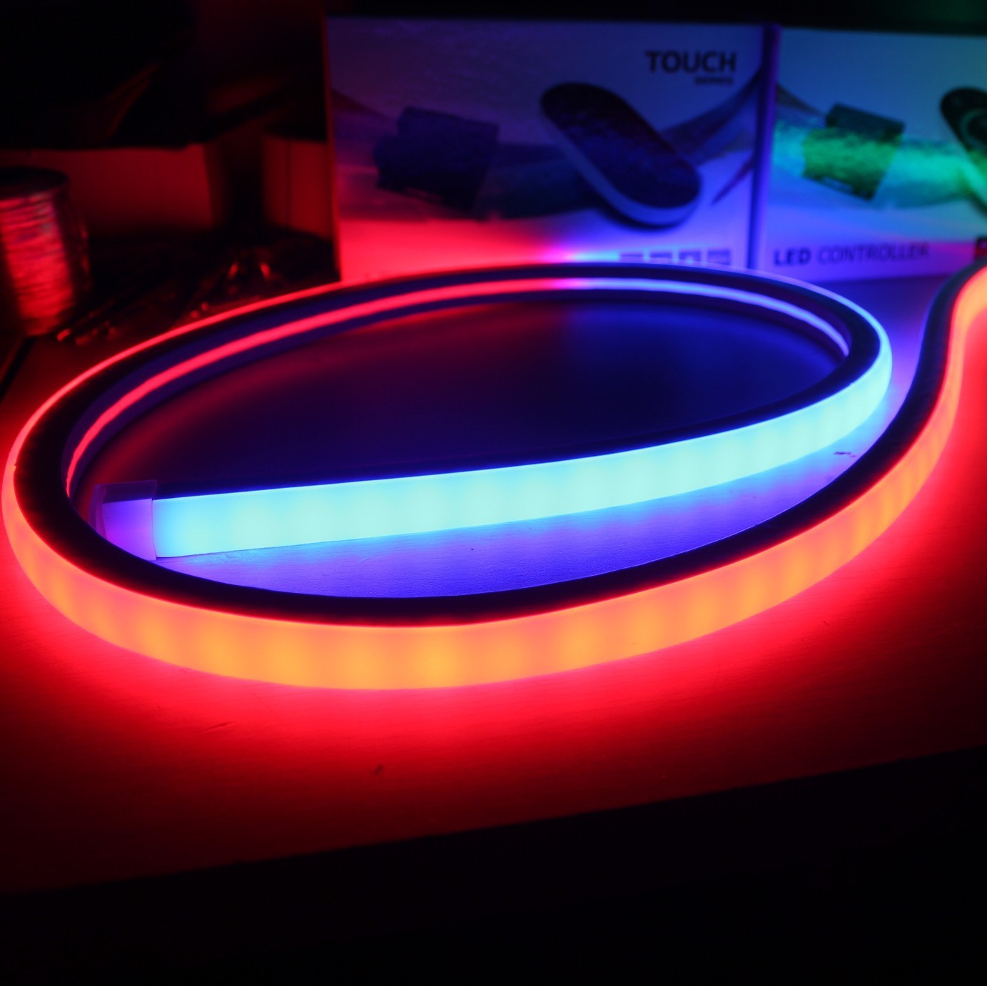 Top View square LED Neon Flex Digital RGB Pixel Christmas Lights, rgb ...