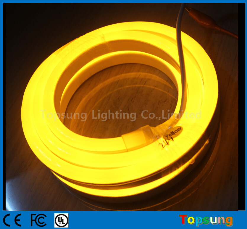 50m spool Neo neon led flexible neon strip light 5050 waterproof yellow ...