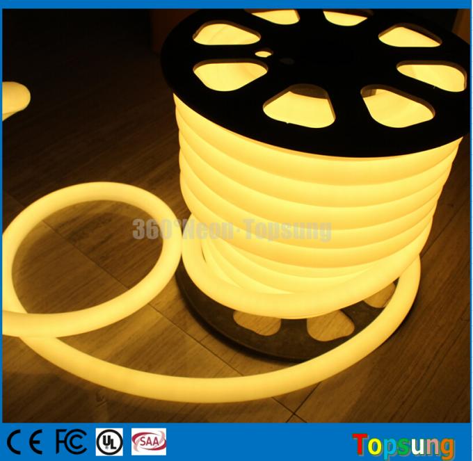 30m spool green 24v 360 degree led neon rope light for let