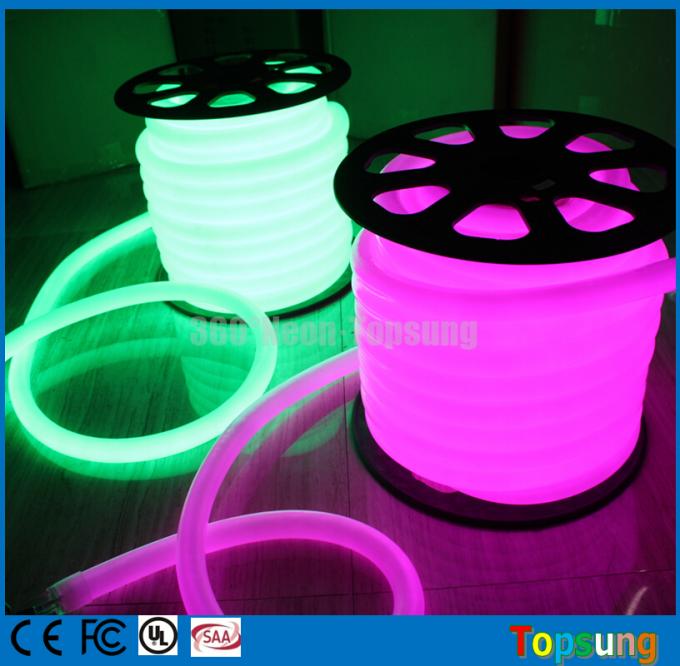30m spool green 24v 360 degree led neon rope light for let