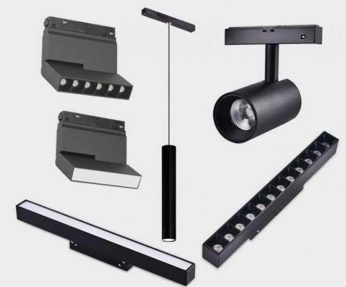 Embedded Magnetic Led Track Lighting 48v surface mounted linear