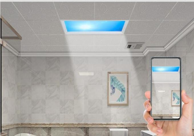 Indoor Ceiling Lamp Panel LED Blue Sky Light Square Artificial Skylight ...