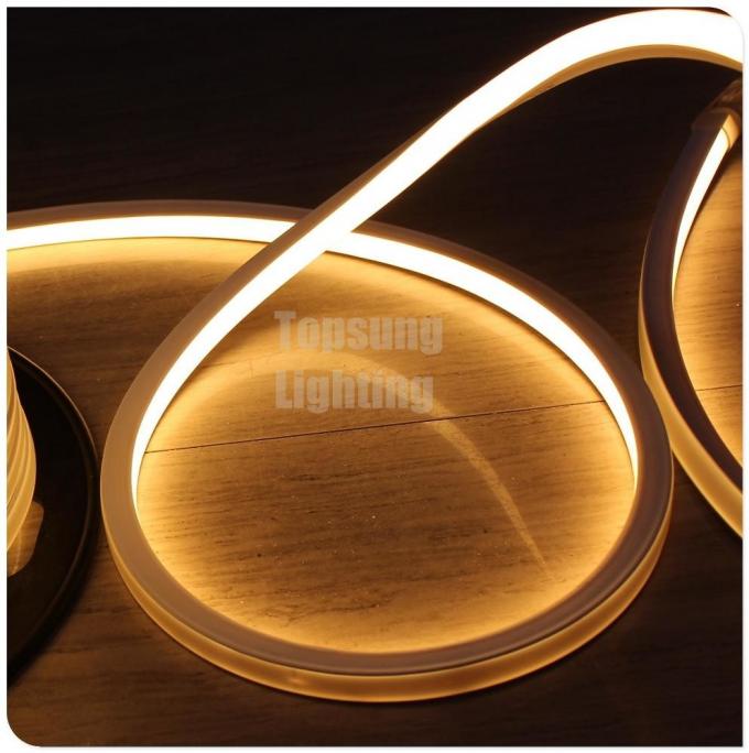 low voltage DC 12V warm white led neon flex rope light 16x16mm square ...