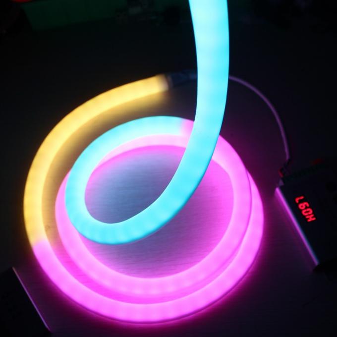 Programmable Digital 360 Degree Round 12V Flexy Led Neon tube strips ...