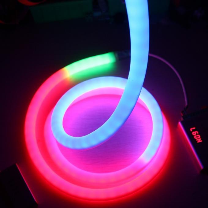 Programmable Digital 360 Degree Round 12V Flexy Led Neon tube strips ...