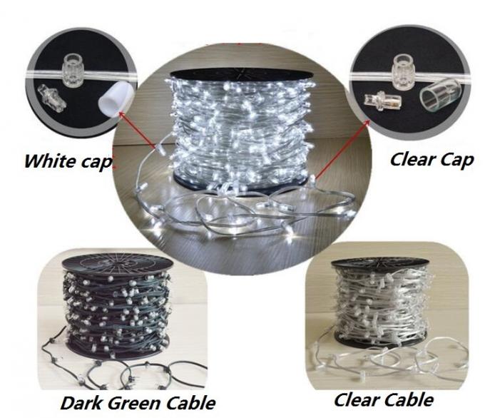 2020 IP 65 warm white PVC crystal Wire DC 12V clip light 333leds fairy ...
