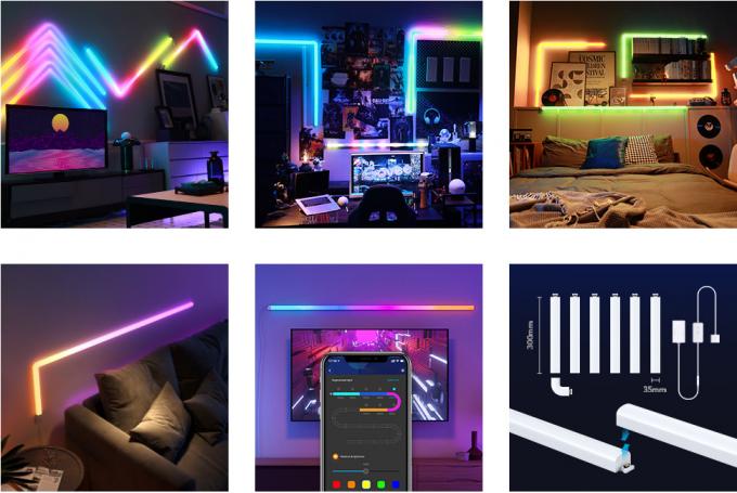 RGB Sound Control Symphony Lamp App Control Music Rhythm Lights Ambient ...